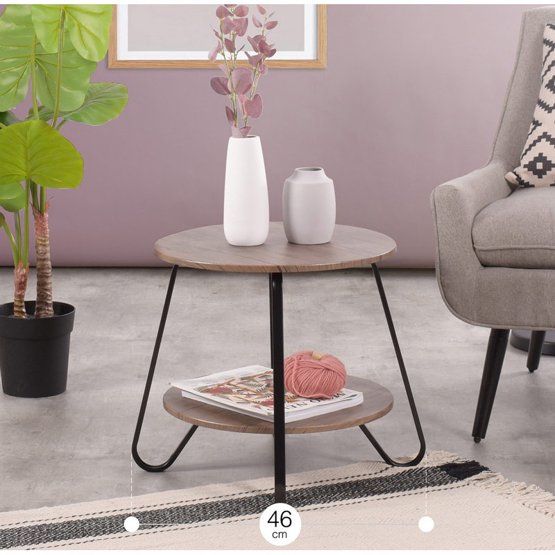 Earline end table with storage hashtag home store